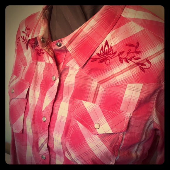 Bit & Bridle | Tops | Bit Bridle Embroidered Western Shirt | Poshmark